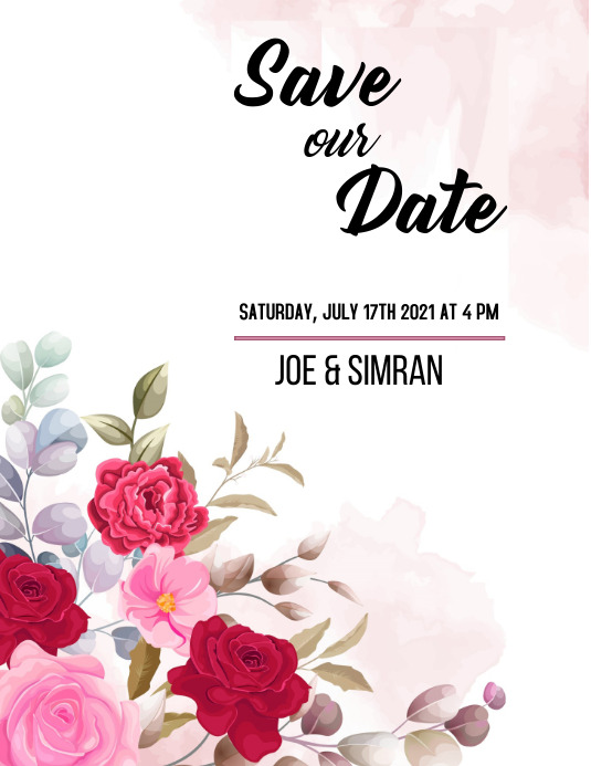 Wedding Card, Flyer Template | PosterMyWall
