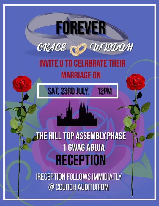 Copy of WEDDING CARD (1) | PosterMyWall