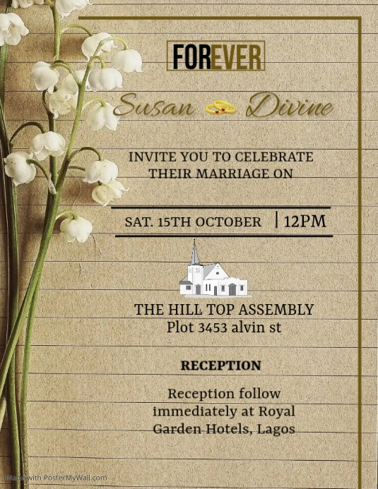 Copy of Wedding card (1) | PosterMyWall