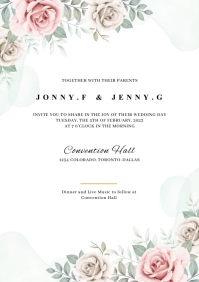 Wedding Invitation Template | PosterMyWall