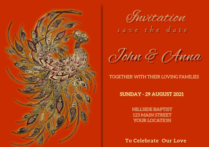 Wedding card 4 Template | PosterMyWall