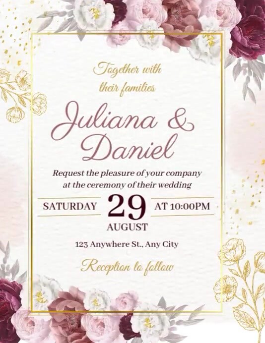 Plantilla de Wedding Card Ads | PosterMyWall