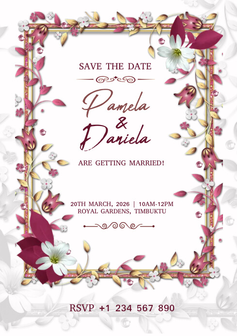 wedding card Template | PosterMyWall