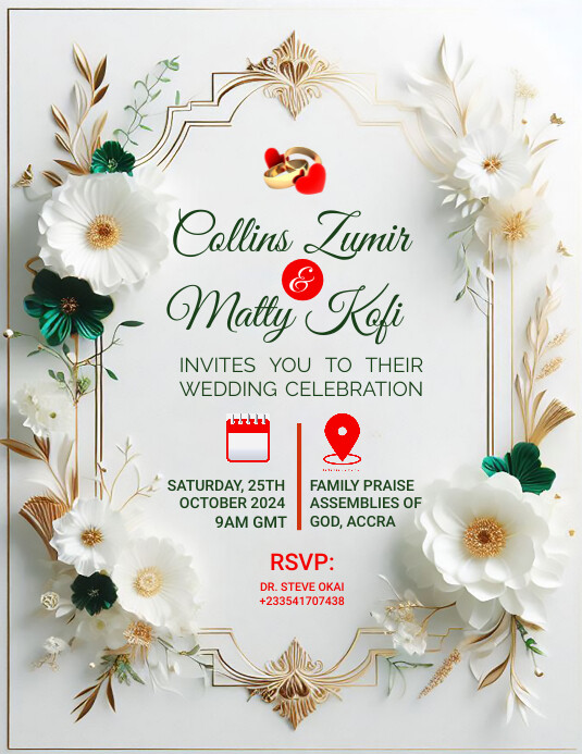 Copy of Wedding card | PosterMyWall