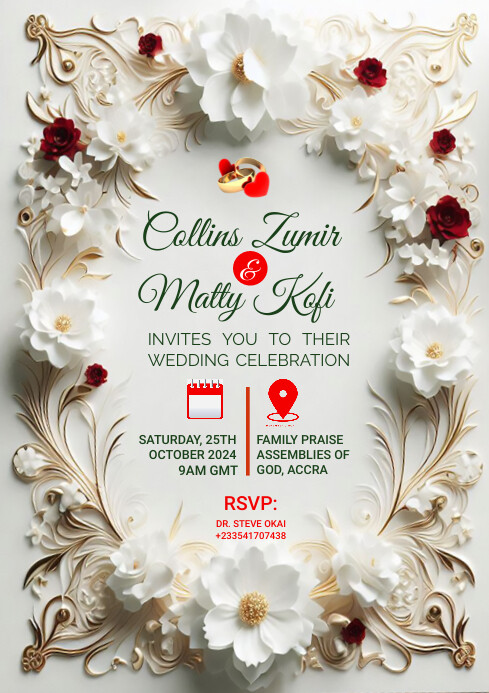 Copy of Wedding card | PosterMyWall