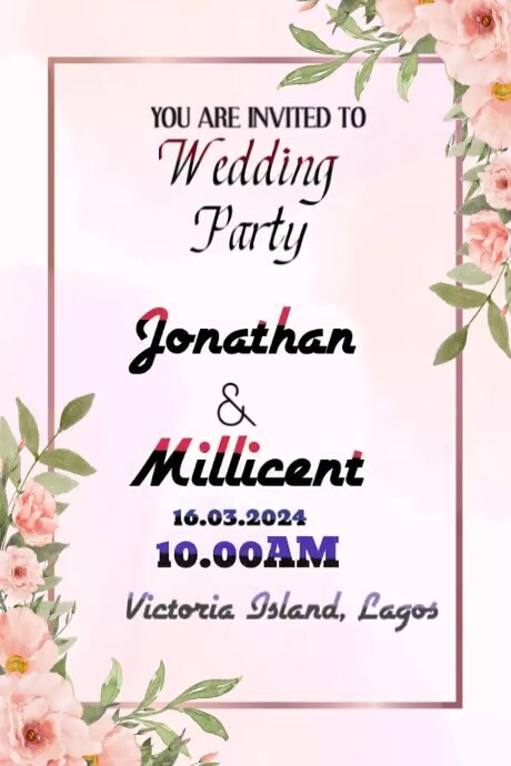 Wedding card Template | PosterMyWall