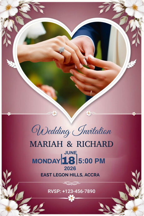 Copy of Wedding Card | PosterMyWall