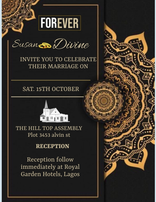 Copy of Wedding card | PosterMyWall