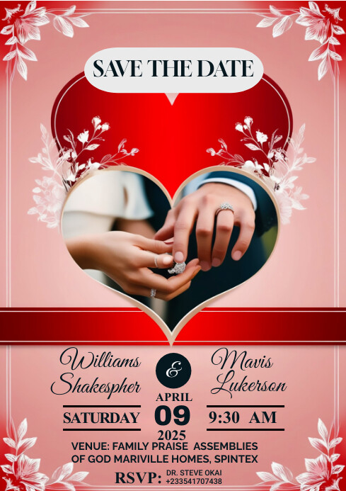 Copy of Wedding Card | PosterMyWall