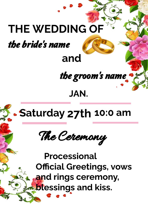 wedding card Template | PosterMyWall