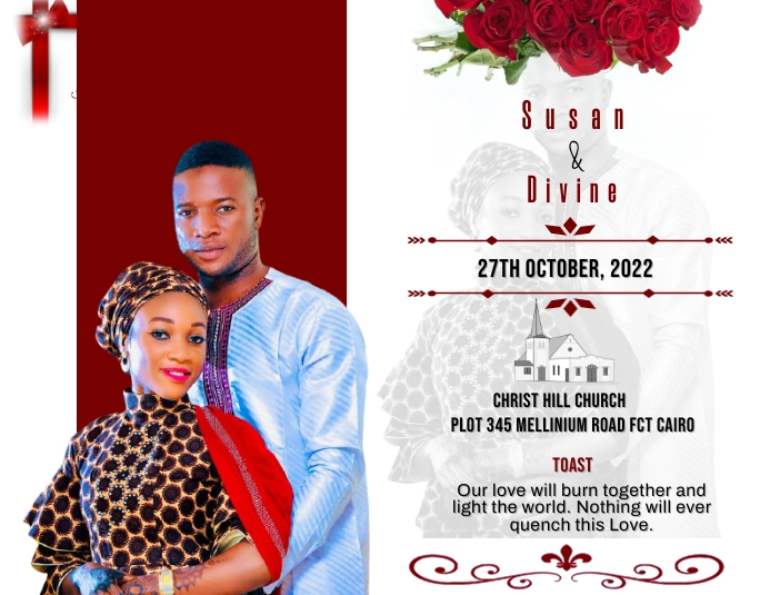 Copy of Wedding card | PosterMyWall