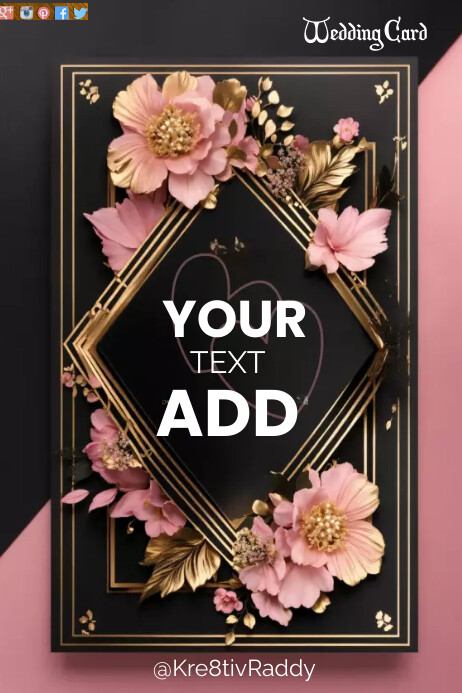 Wedding Card Template | PosterMyWall