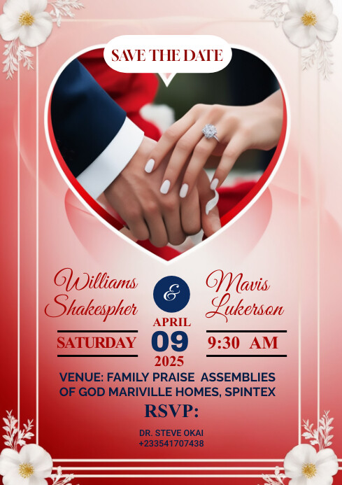 Copy of Wedding card | PosterMyWall