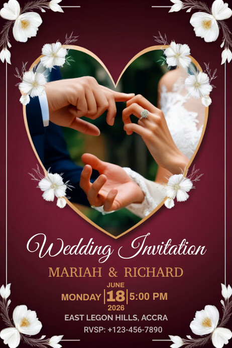 Copy of Wedding Card | PosterMyWall