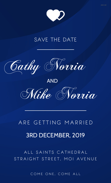 wedding card Template | PosterMyWall