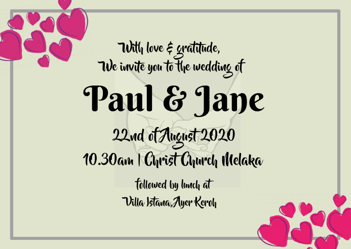 Copy of Wedding card | PosterMyWall