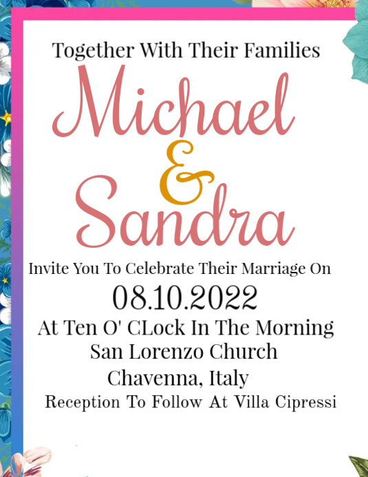 Wedding Card Template | PosterMyWall