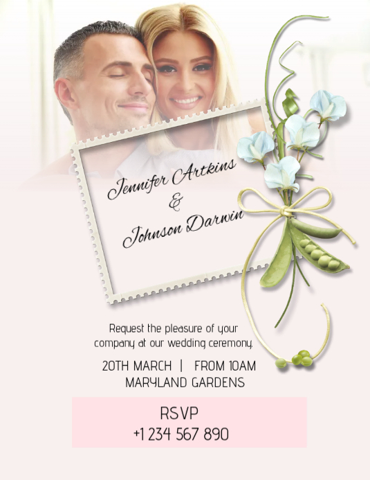 wedding card Template | PosterMyWall