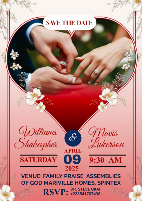 Copy of Wedding card | PosterMyWall