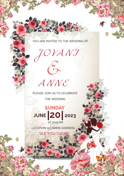 Wedding Card Template | PosterMyWall