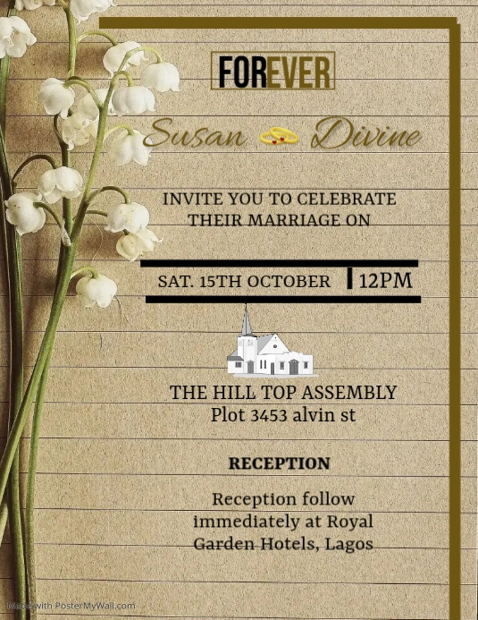 Copy of Wedding card | PosterMyWall