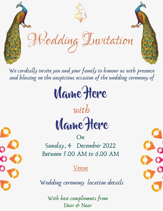 Copy of Wedding Card | PosterMyWall
