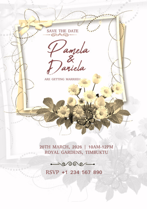 wedding card Template | PosterMyWall