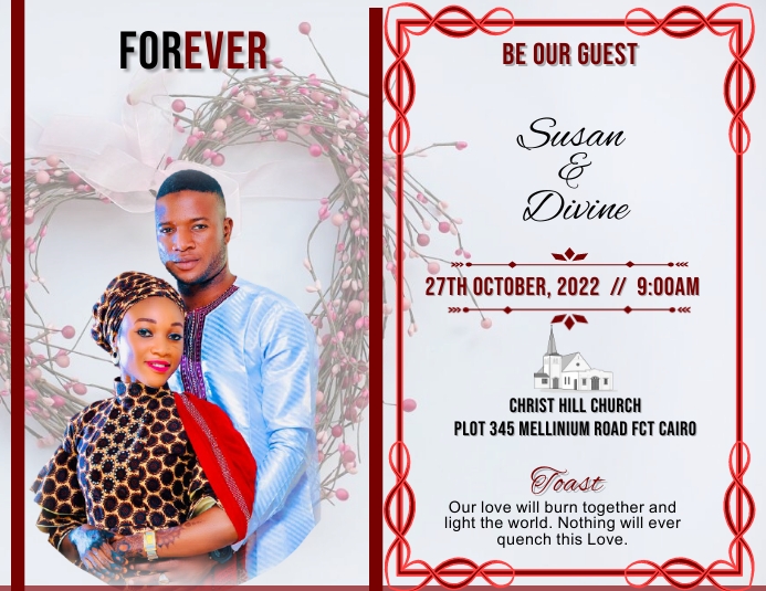 Copy of Wedding card | PosterMyWall