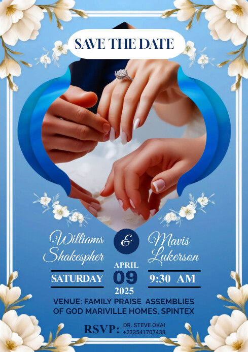 Copy of Wedding card | PosterMyWall