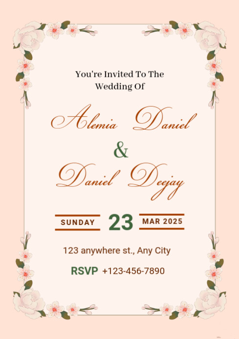 Wedding card Template | PosterMyWall