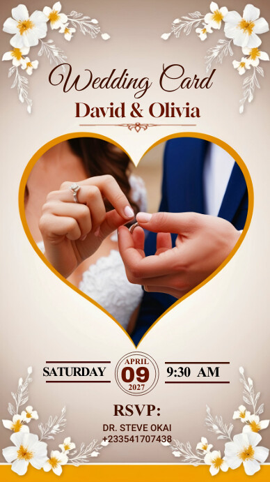 Wedding card Template | PosterMyWall