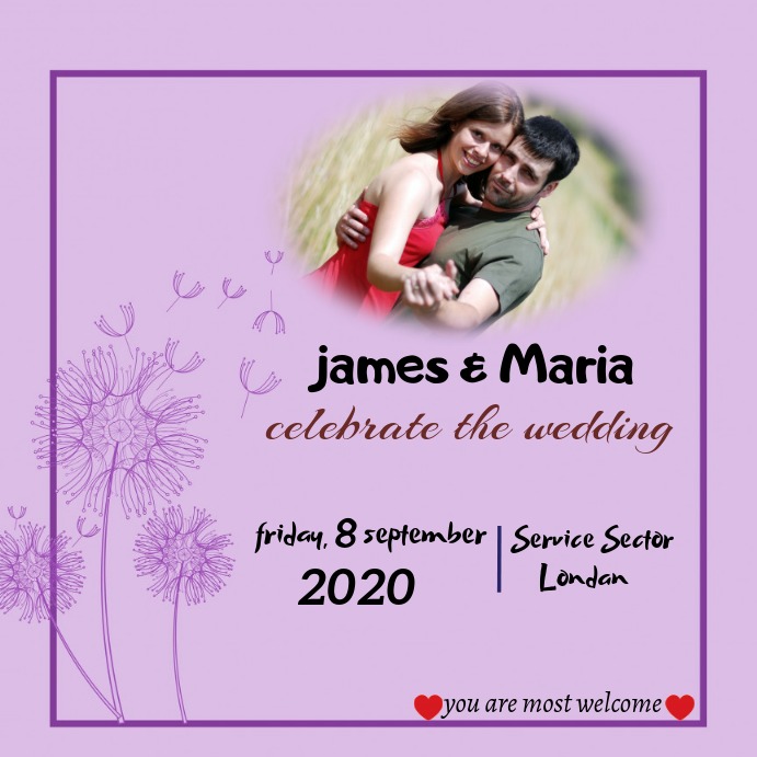 Copy of wedding card | PosterMyWall