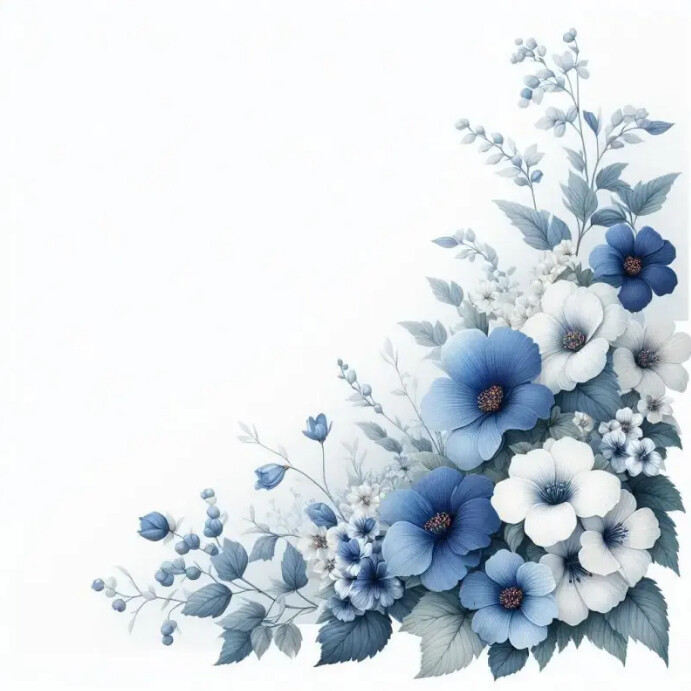 Wedding card flower border Template | PosterMyWall