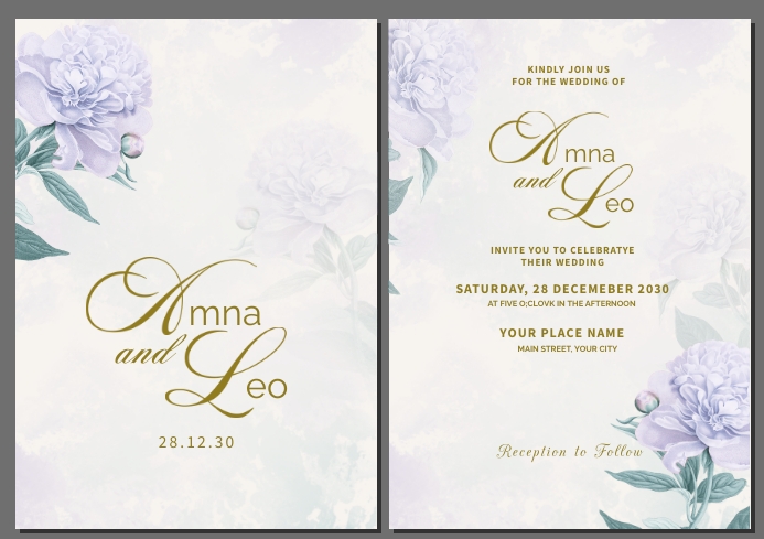 Copy of Wedding Card Flyer | PosterMyWall