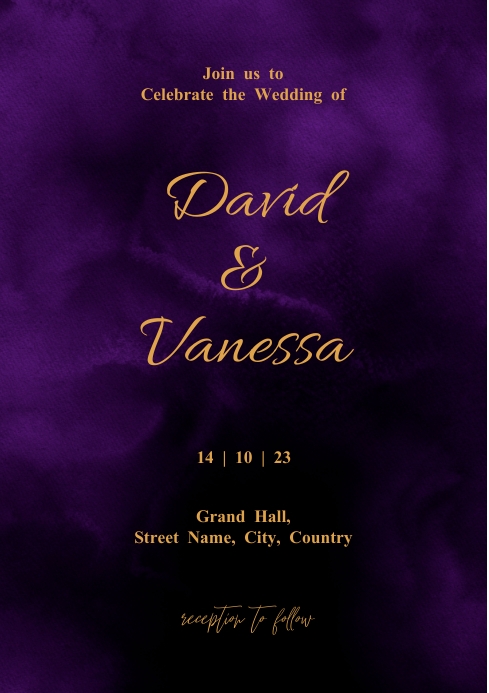 Wedding Card Flyer Template | PosterMyWall