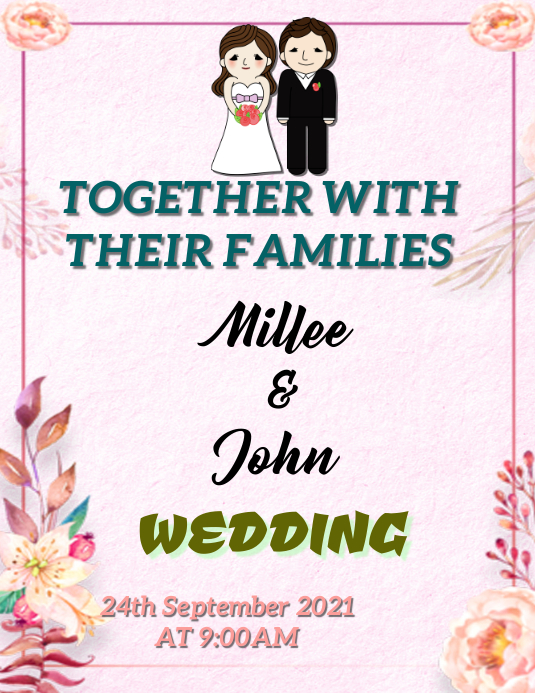 Wedding card Flyer Template | PosterMyWall