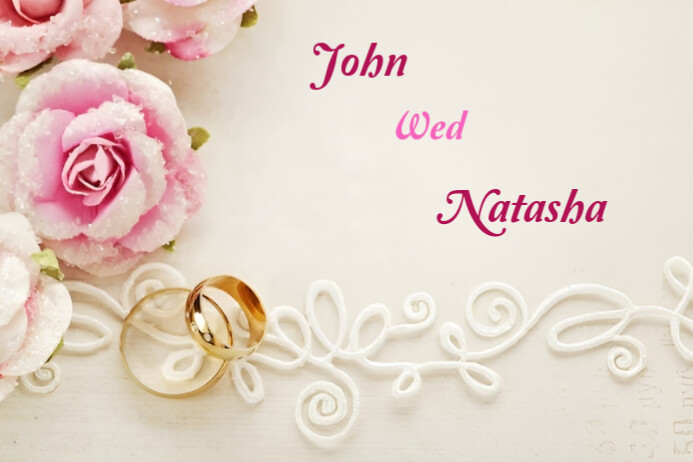 Wedding card flyer template design | PosterMyWall