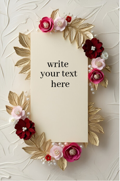 Wedding card flyer template | PosterMyWall