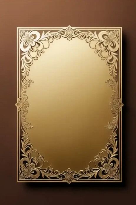 Wedding card gold background Template | PosterMyWall