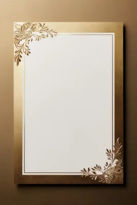 Wedding card gold background Template | PosterMyWall