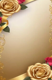 Wedding card gold background Template | PosterMyWall