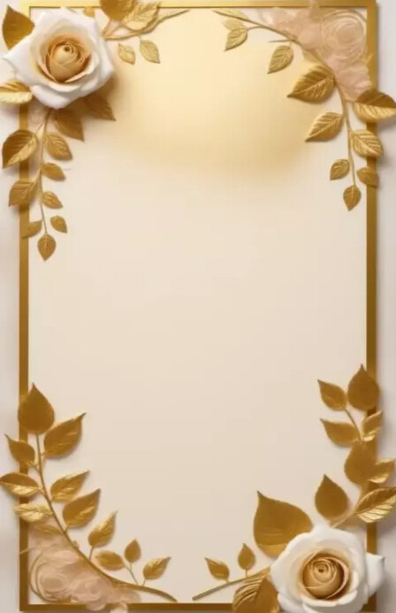 Wedding card gold background Template | PosterMyWall