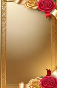 Wedding card gold background Template | PosterMyWall