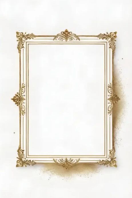 Copy of Wedding card gold frame | PosterMyWall