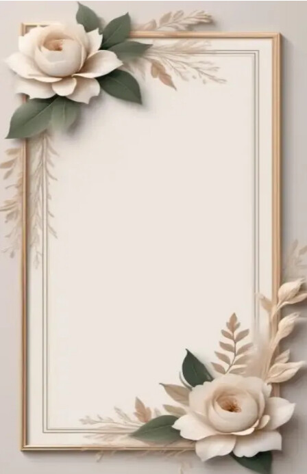 Copy of Wedding card gold frame | PosterMyWall