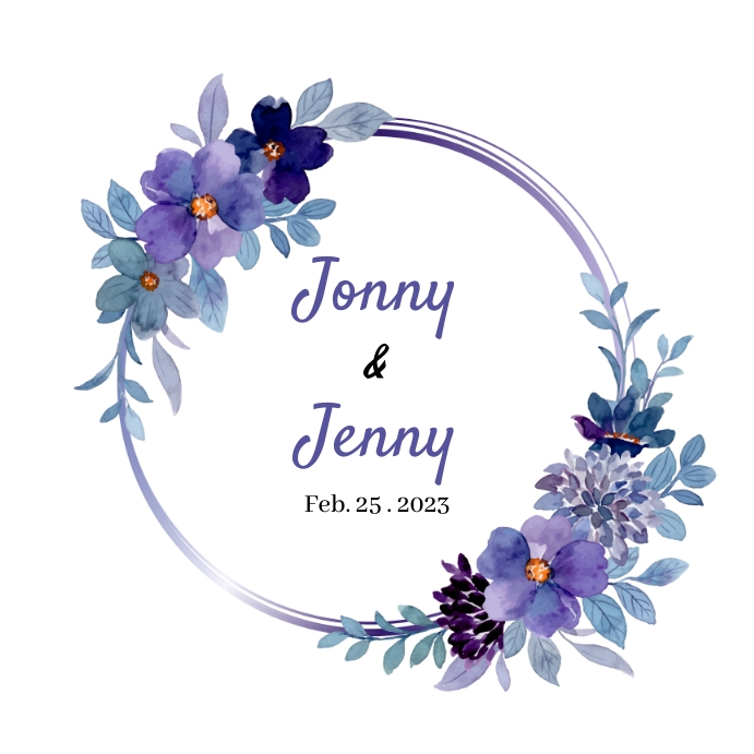 Wedding Card Floral Invitation 2023 Template | PosterMyWall