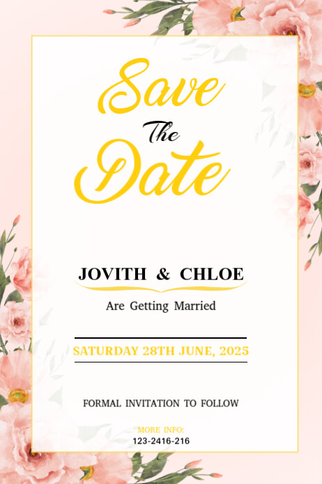 Copy of WEDDING CARD INVITATION | PosterMyWall