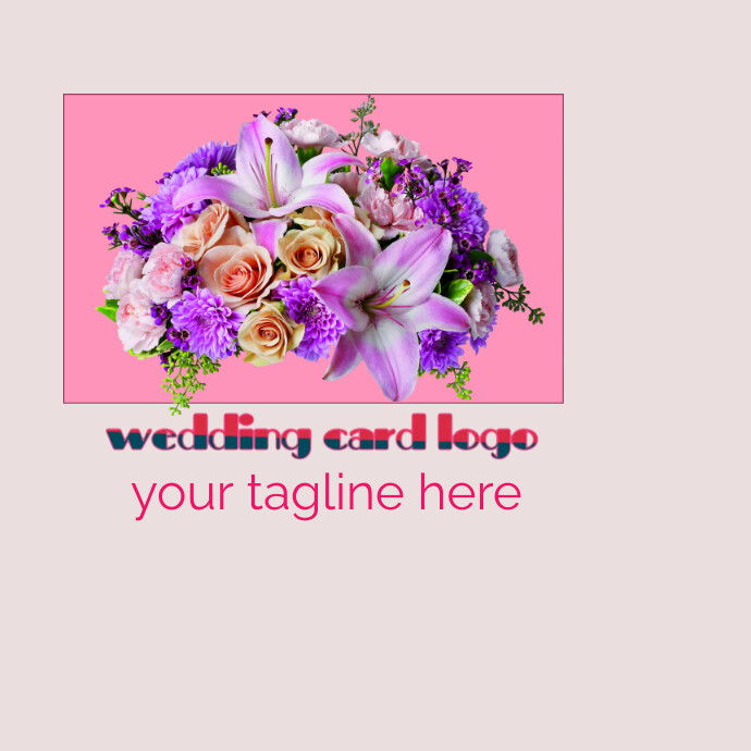 Plantilla de wedding card logo | PosterMyWall