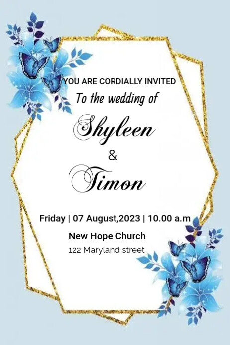 Copy of Wedding card poster | PosterMyWall