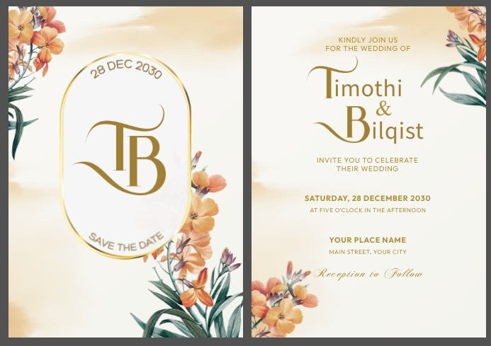 Wedding Card Poster Template | PosterMyWall
